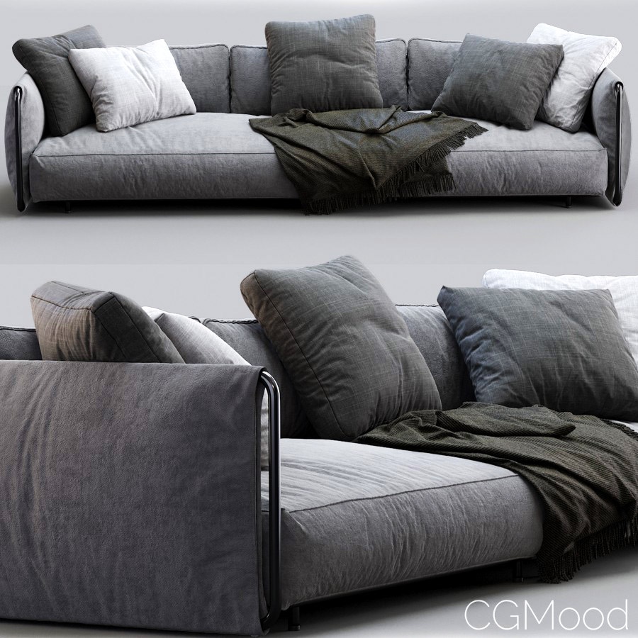 Flexform Sofa Edmond - 3D Model for Corona