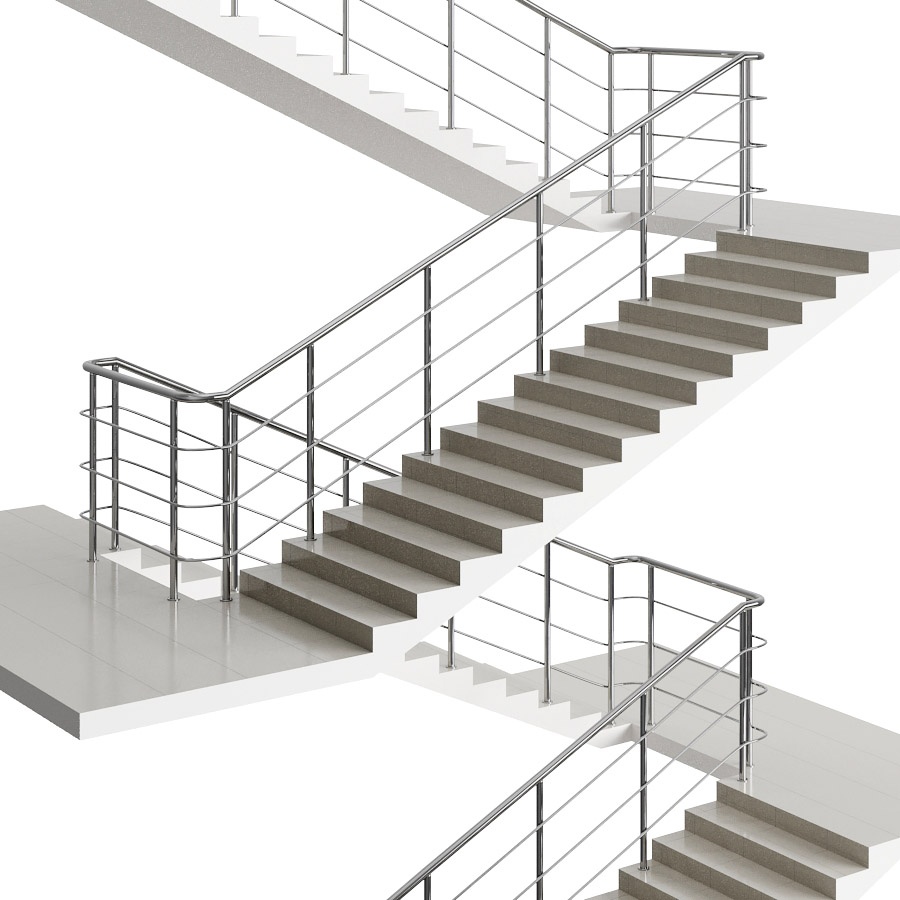 Office Stair - 3D Model for VRay