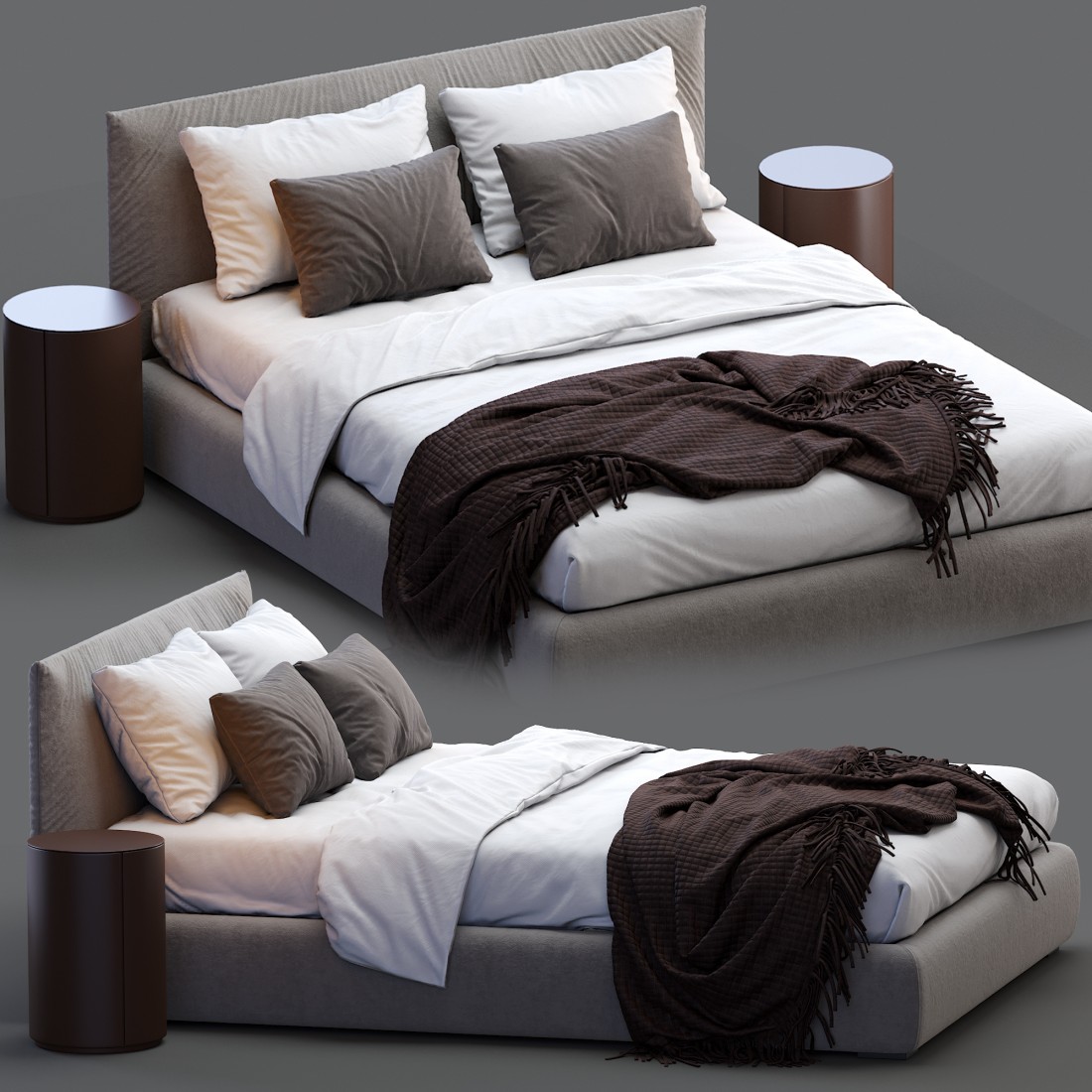 Meridiani Bed Scott 3D Model for Corona | CGMood