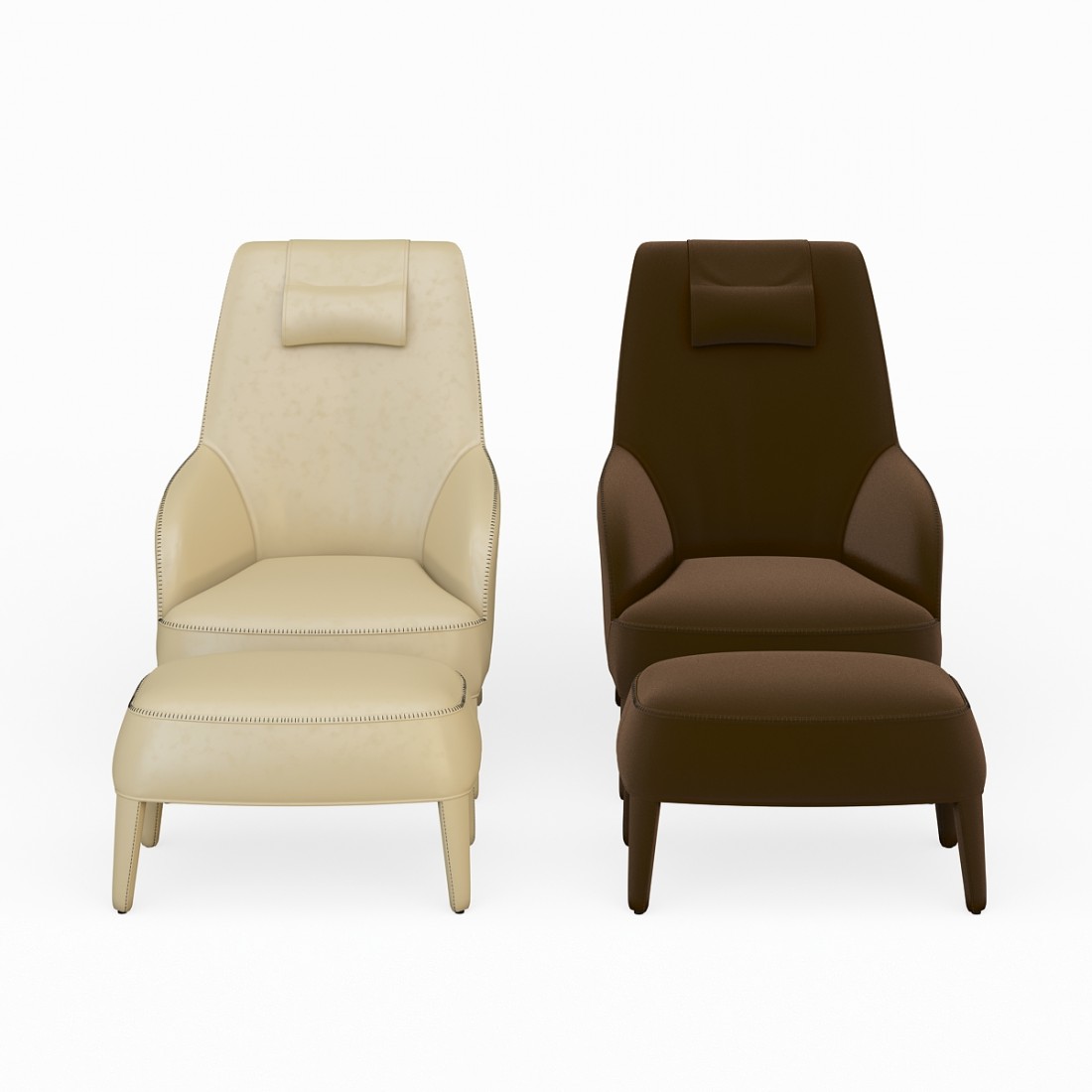 Maxalto Febo Armchair - 3D Model for VRay