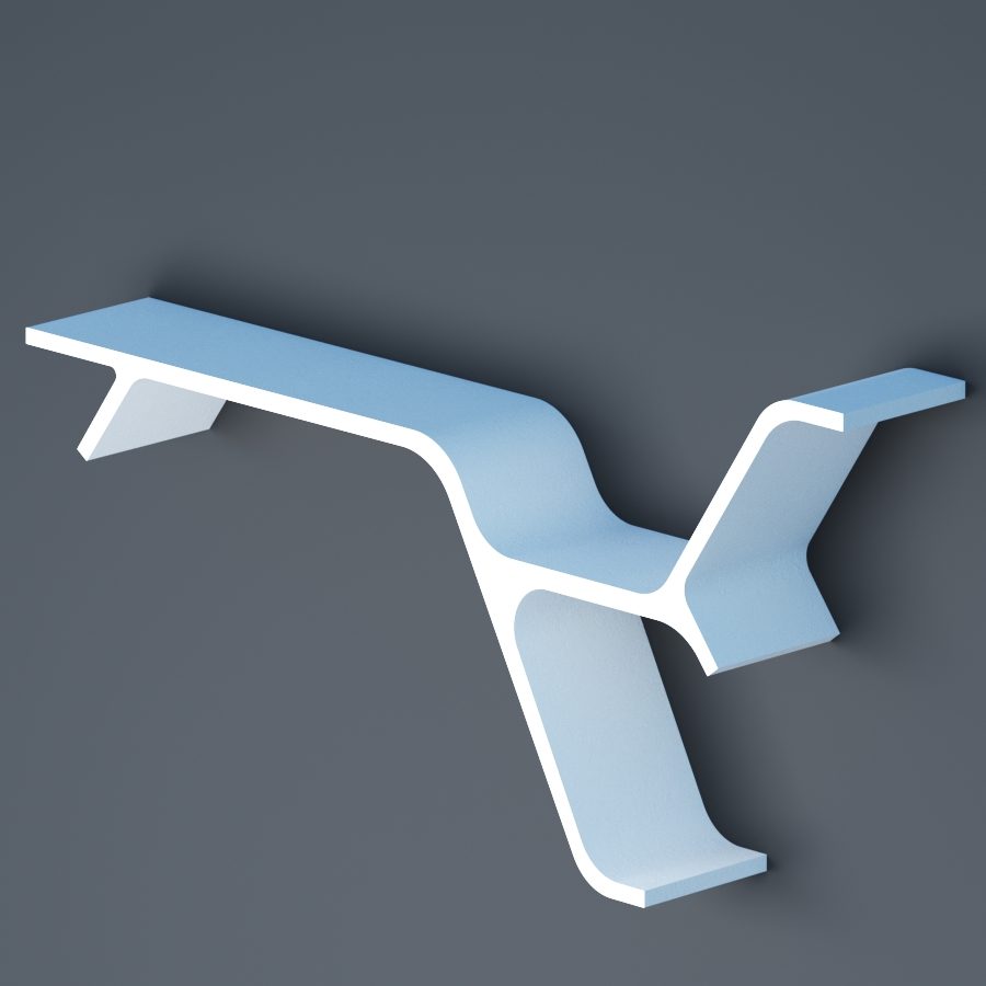 Sinapsi Horm Shelf - 3D Model for Corona
