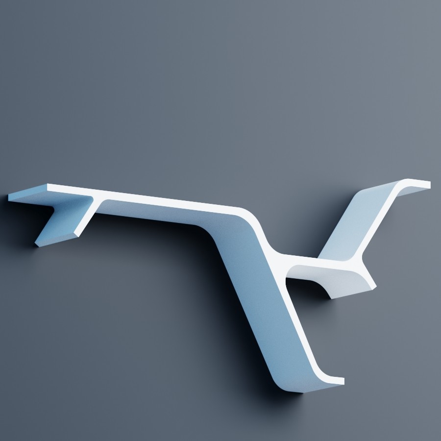 Sinapsi Horm Shelf - 3D Model for Corona