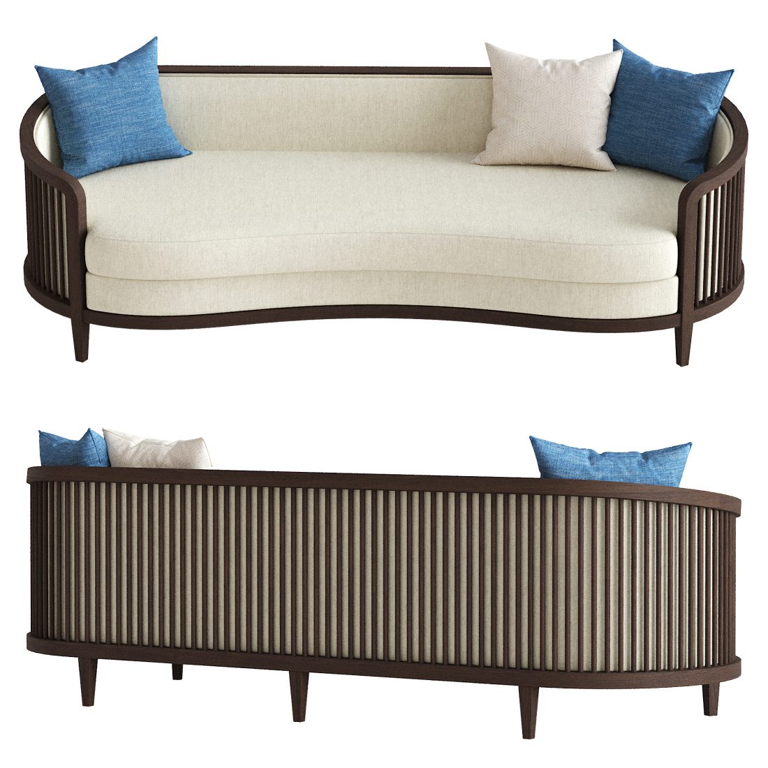Coco Wolf Lugano Sofa 3D Model for Corona | CGMood