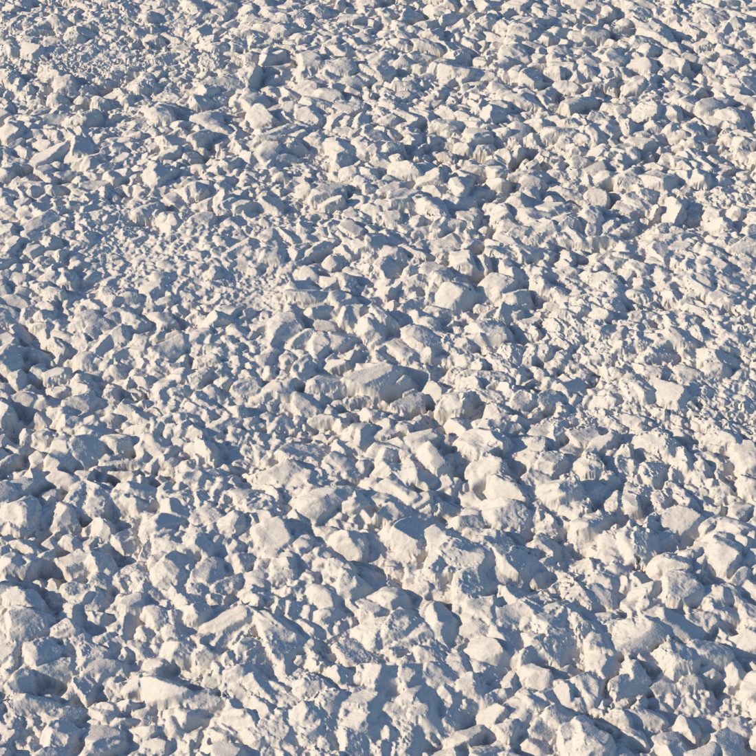 Large Blue Rubble Material - 3D Model for VRay, Corona