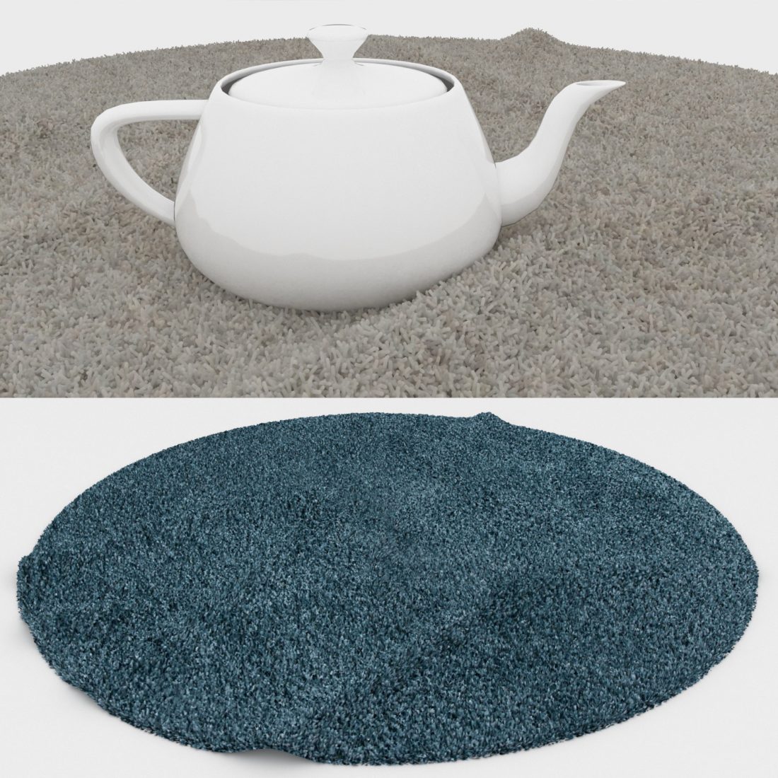 Round Rug Set 198 3D Model for VRay, Corona | CGMood
