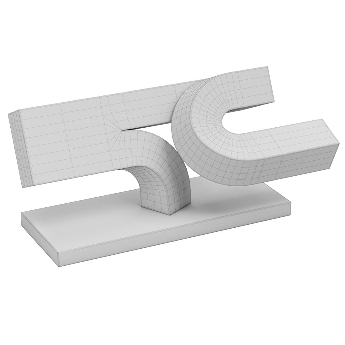 Clement Meadmore Attributed Working Model - 3D Model for VRay, Corona