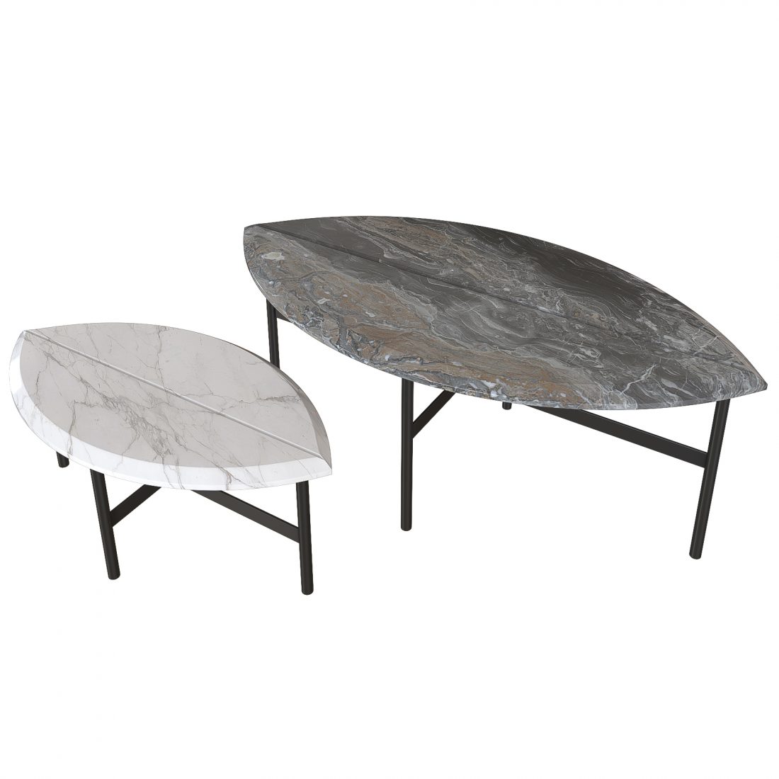 Set Coffee Table. Book One & Two. Meridiani JUDD - 3D Model for VRay ...