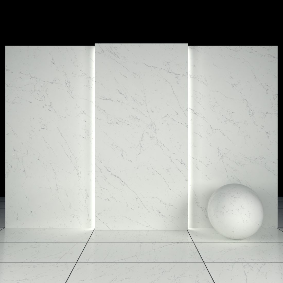 Carrara White Marble 03 - 3D Model for VRay