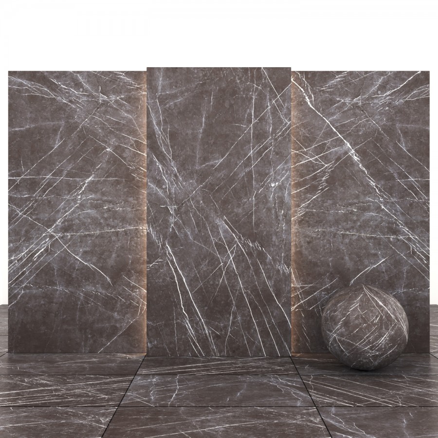 Gray Stone 06 - 3D Model for VRay