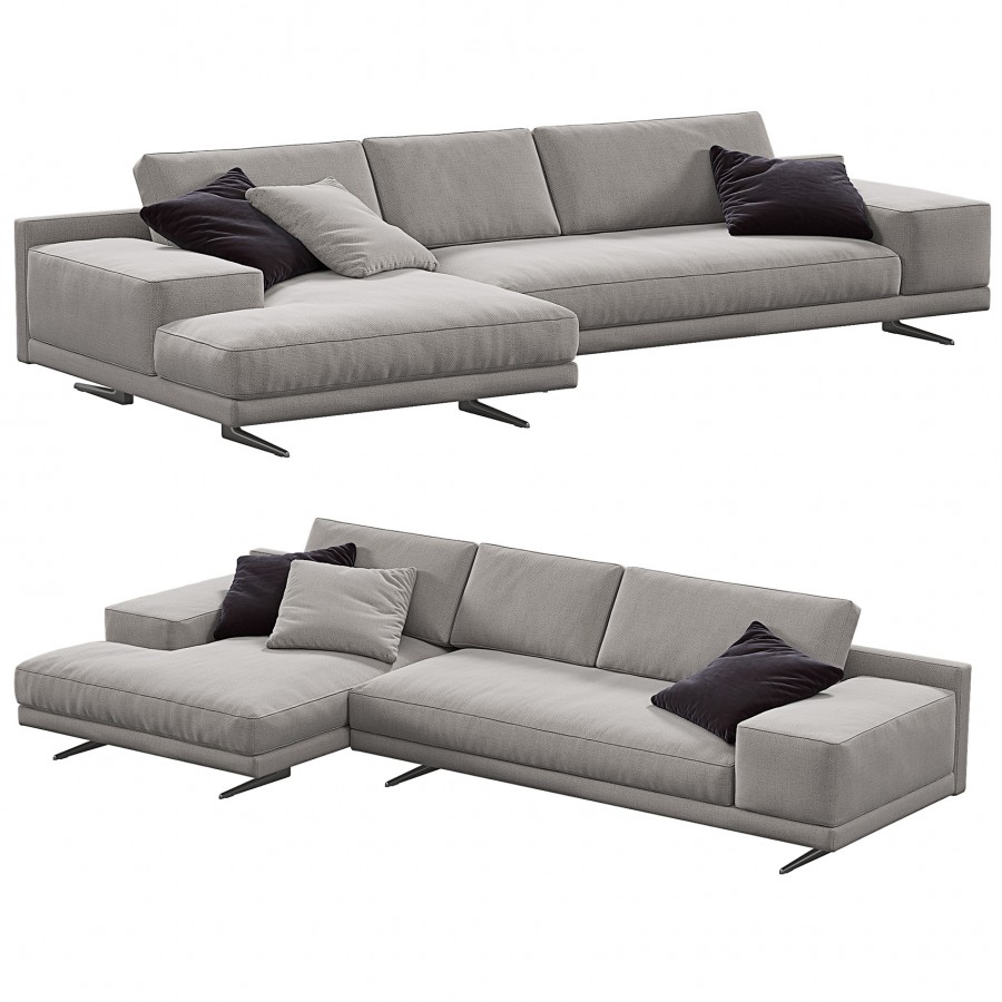 Poliform Mondrian Corner Sofa 3D Model for VRay, Corona | CGMood