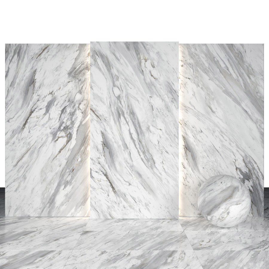 Bianco Carrara Marble 01 - 3D Model for VRay