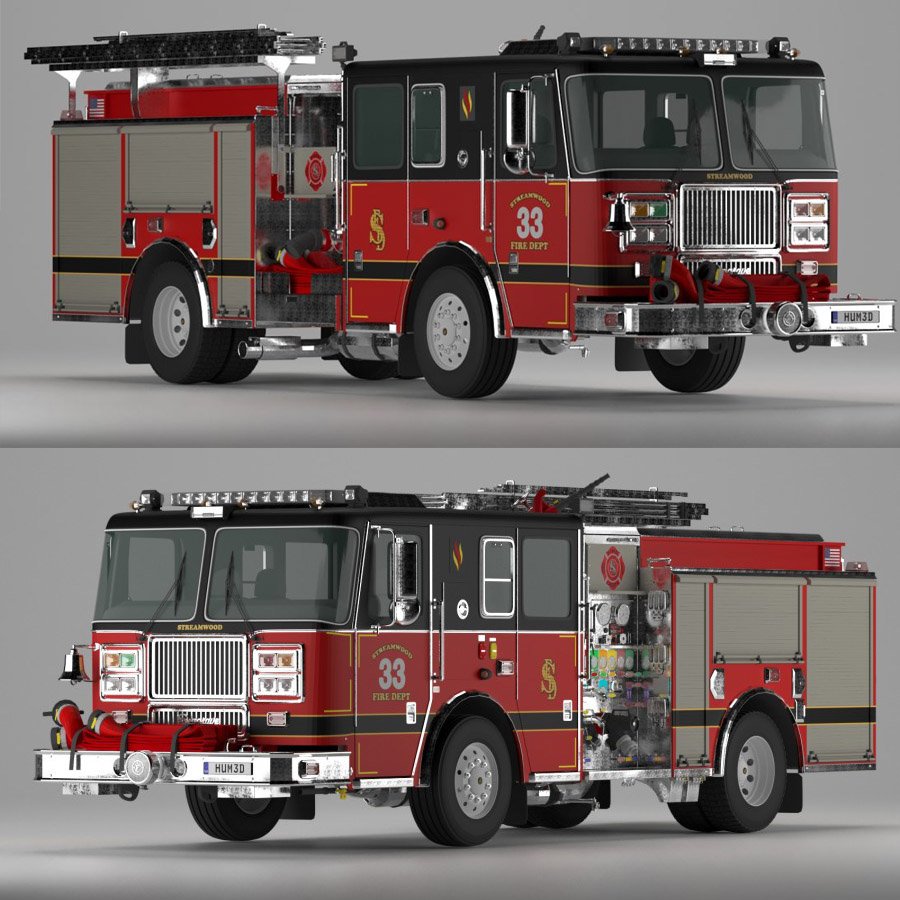 Seagrave_marauder - 3D Model for Corona