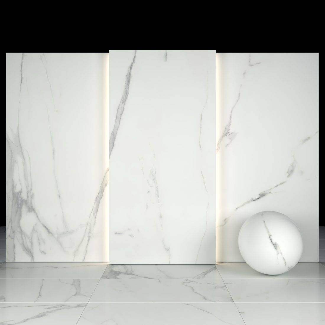 Afyon White Marble 04 - 3D Model for VRay
