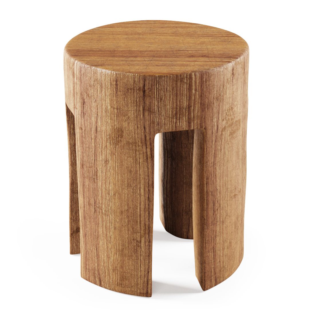 Wooden Stool By Pols Potten - 3D Model for Corona