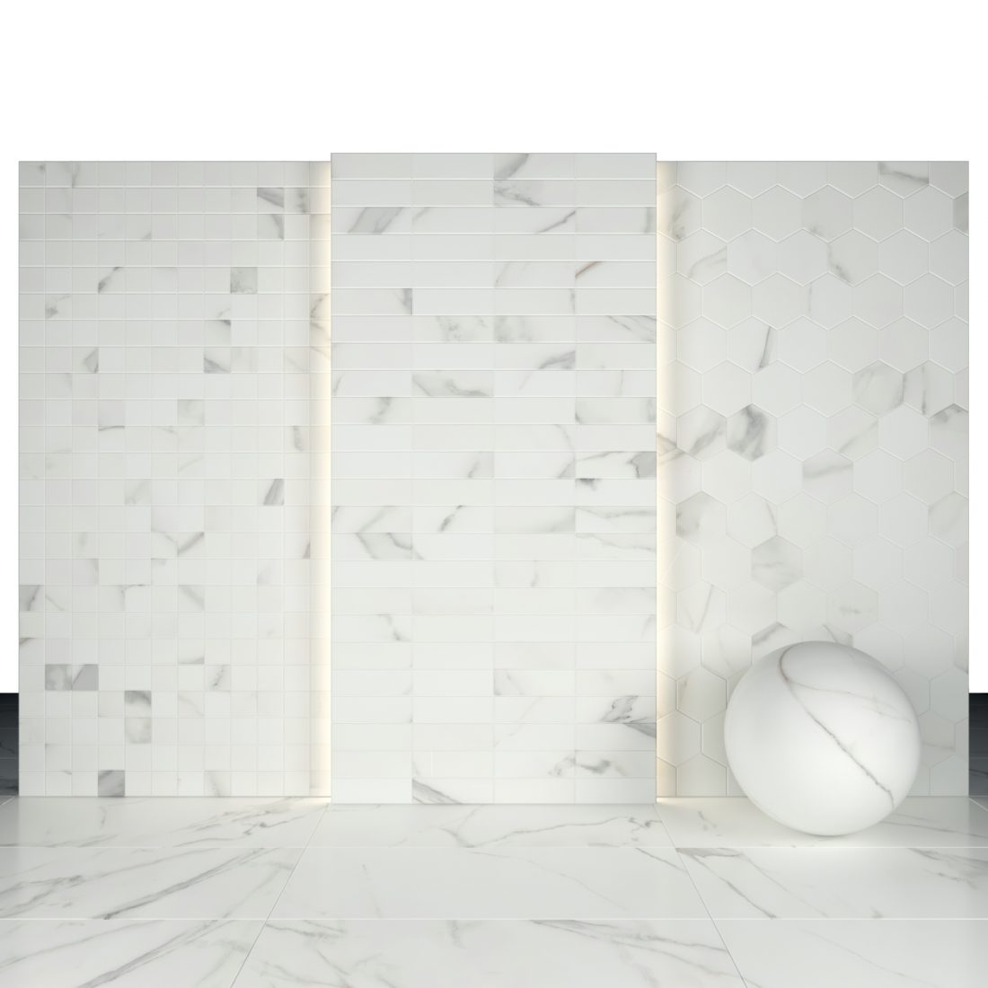 Afyon White Marble 06 - 3D Model for VRay