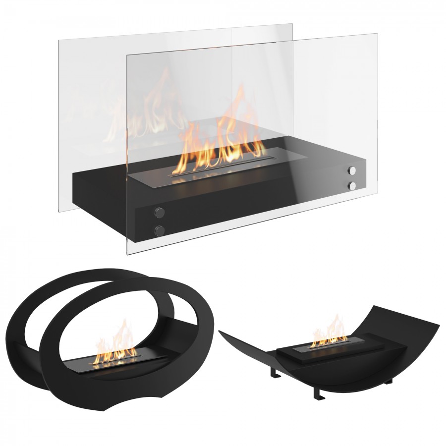 Bio Fireplaces 4 - 3D Model for VRay, Corona
