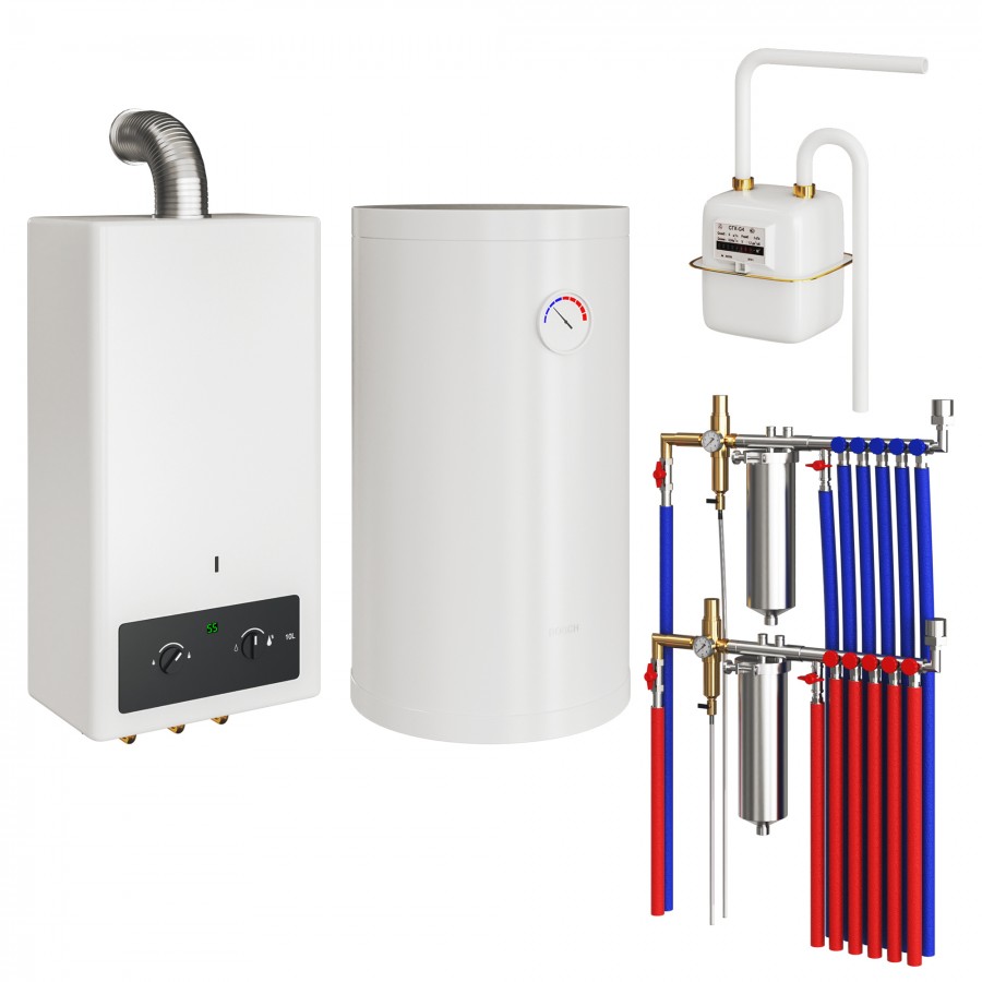 Plumbing Kit - 3D Model for VRay, Corona