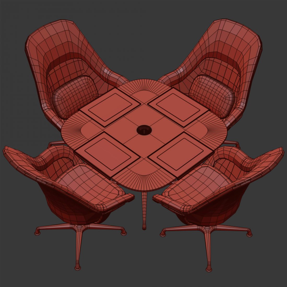 Coalesse - Sw_1 Lounge Seating&conference Table - 3D Model for VRay, Corona