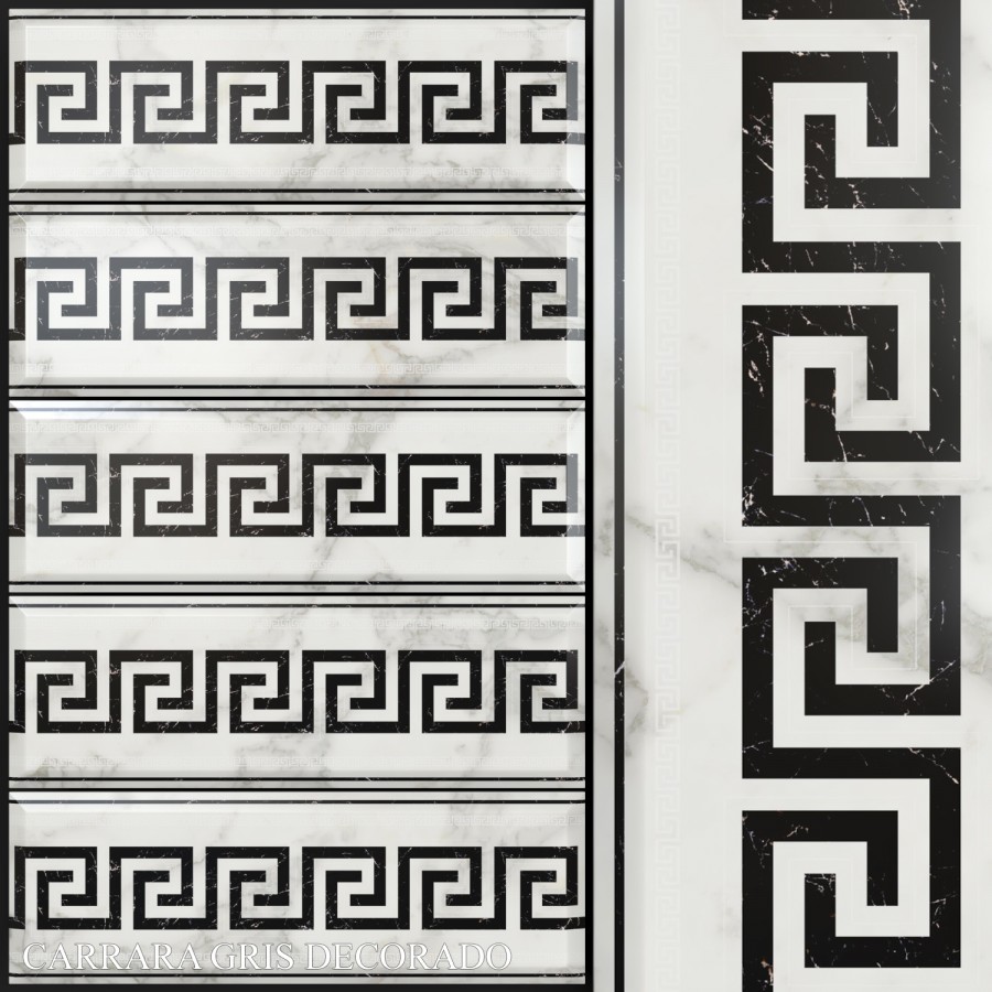 Keros Carrara Gris Decorado - 3D Model for VRay