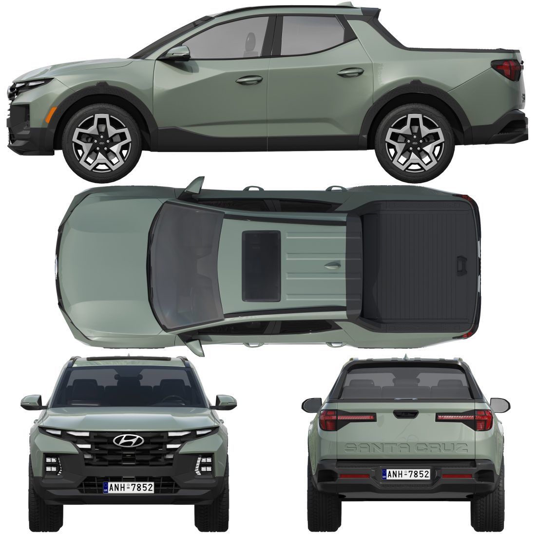 Hyundai Santa Cruz 3D Model for Corona | CGMood
