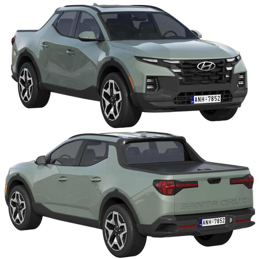 Hyundai Santa Cruz 3D Model for Corona | CGMood