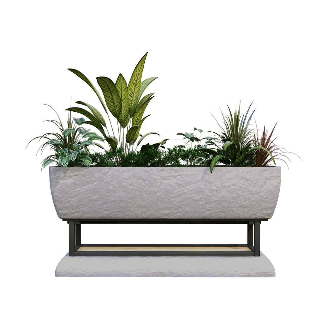 Plant In Box 187 - 3D Model for VRay, Corona