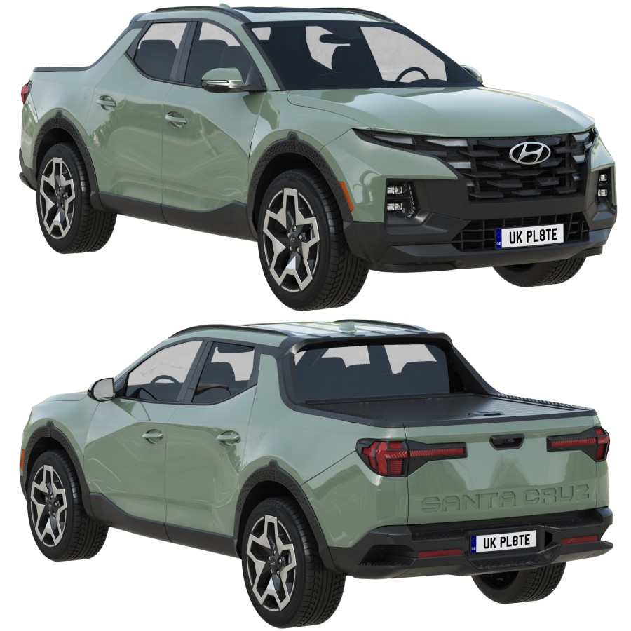 Hyundai Santa Cruz - 3D Model for VRay