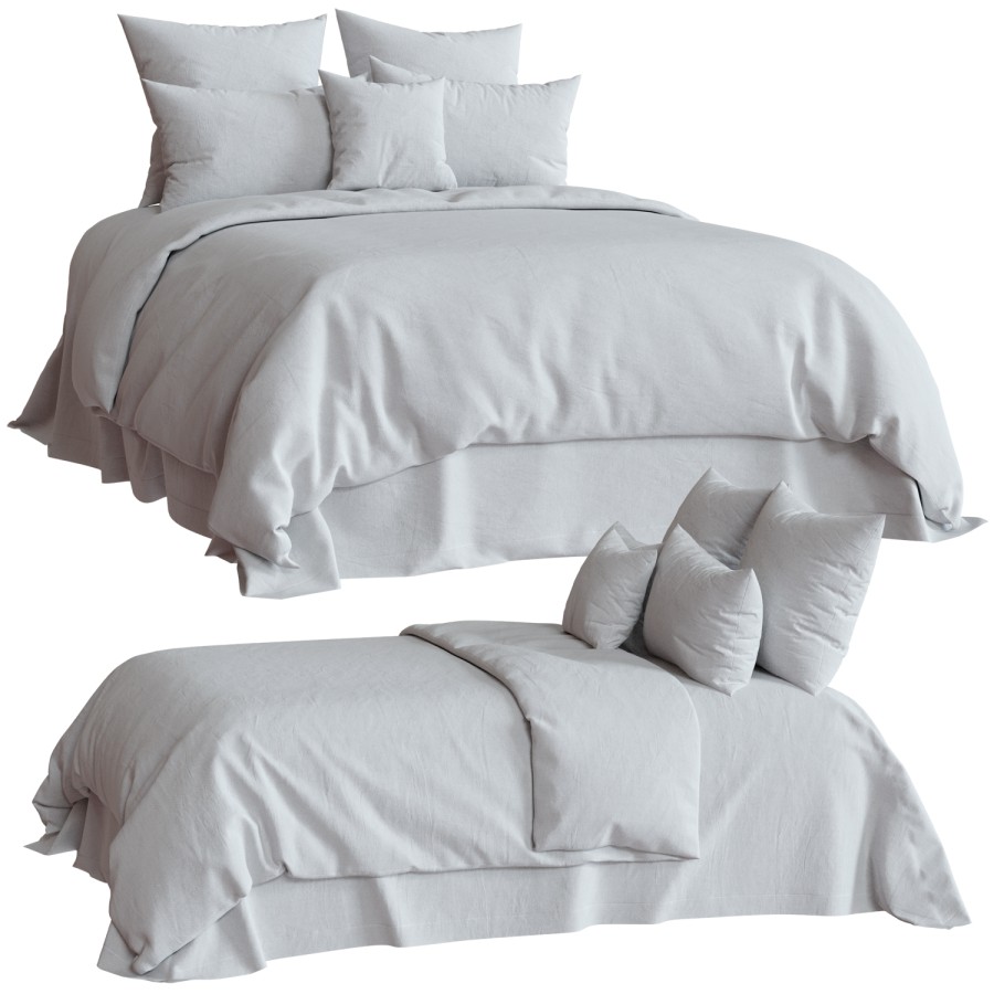 White Linens - 3D Model for Corona
