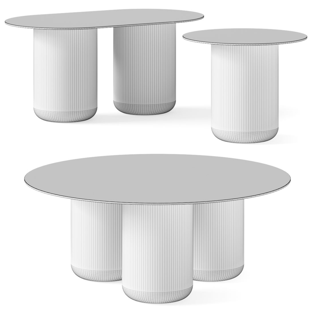 Coco Flip Sequence Coffee Tables 3D Model for VRay, Corona | CGMood