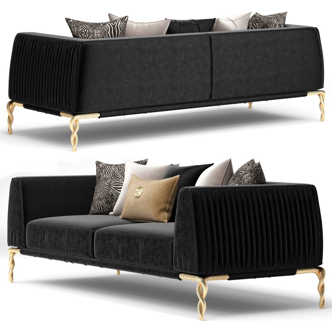 Anje Living Majesty Sofa - 3D Model for VRay