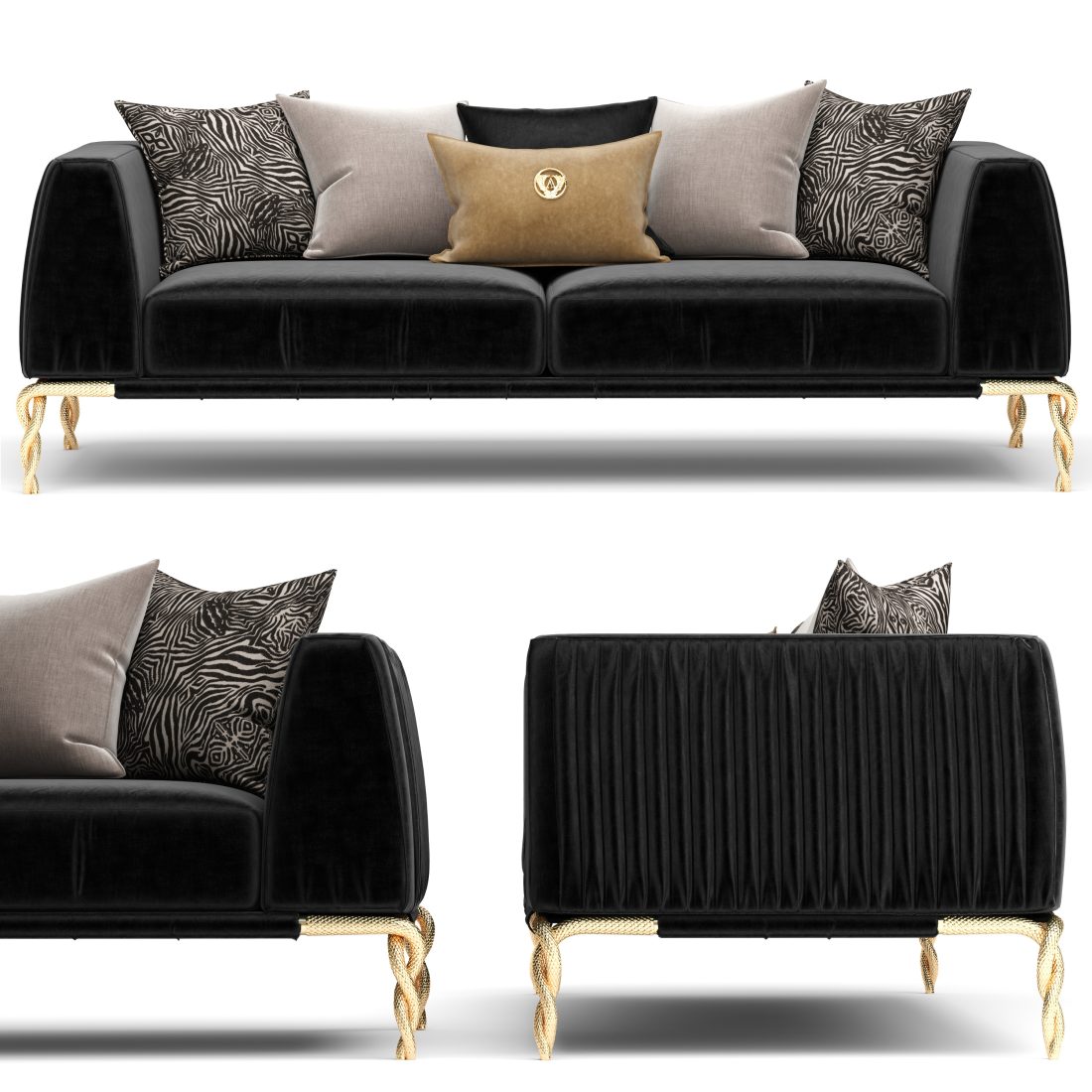 Anje Living Majesty Sofa - 3D Model for VRay