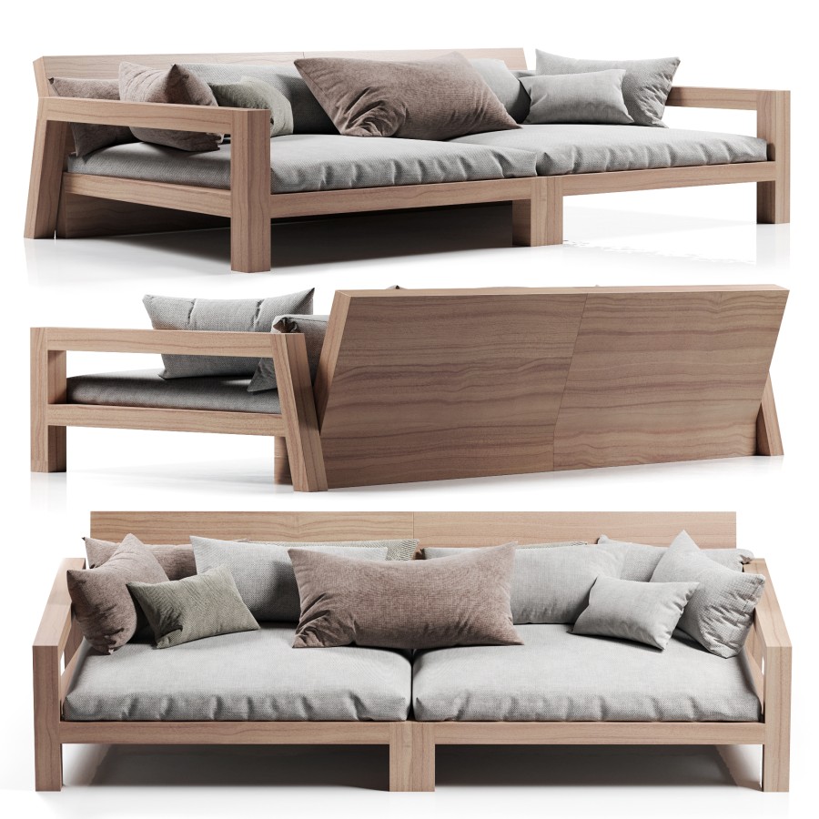 Lars Outdoor Sofa 3D Model for Corona | CGMood