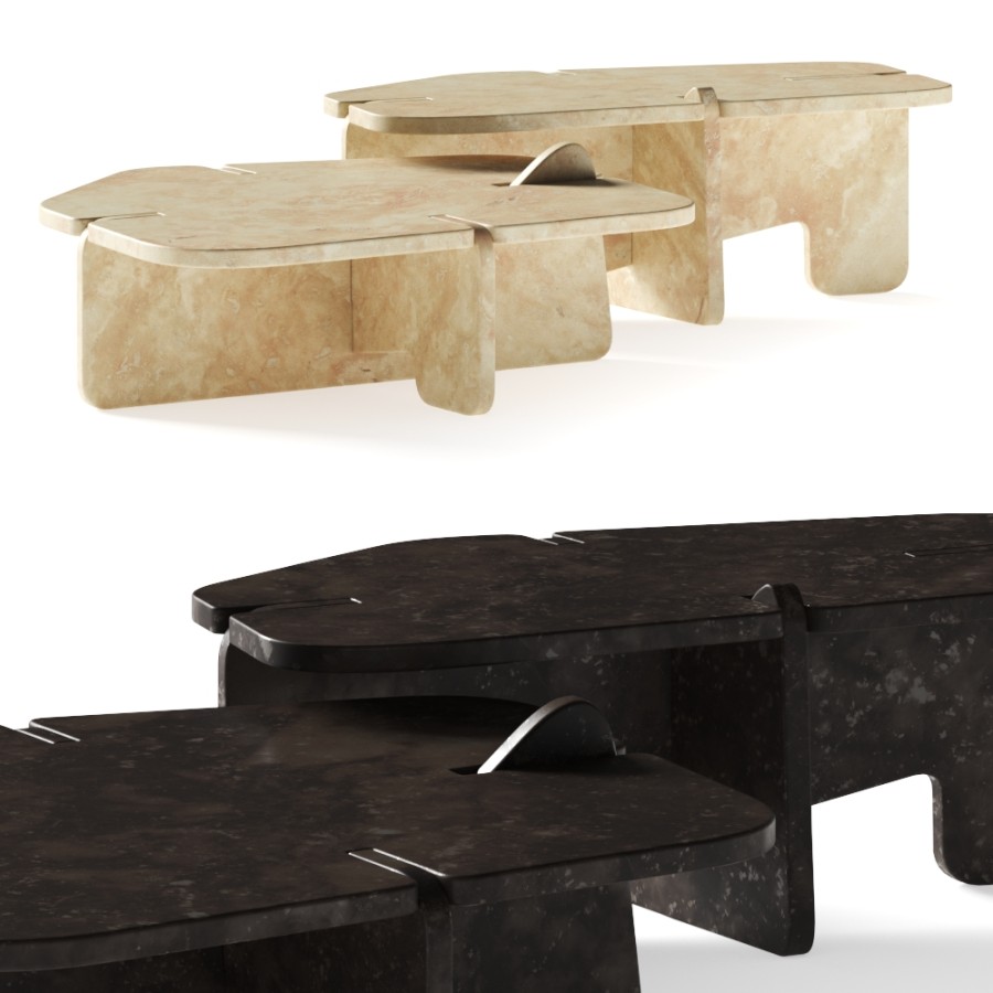 Davani Lame Coffee Table 3D Model for VRay, Corona | CGMood