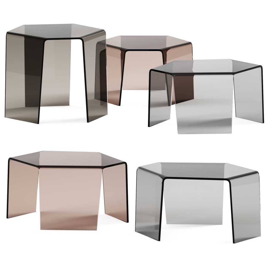 3 Feet Coffee Table Sovet Italia 3D Model For Corona