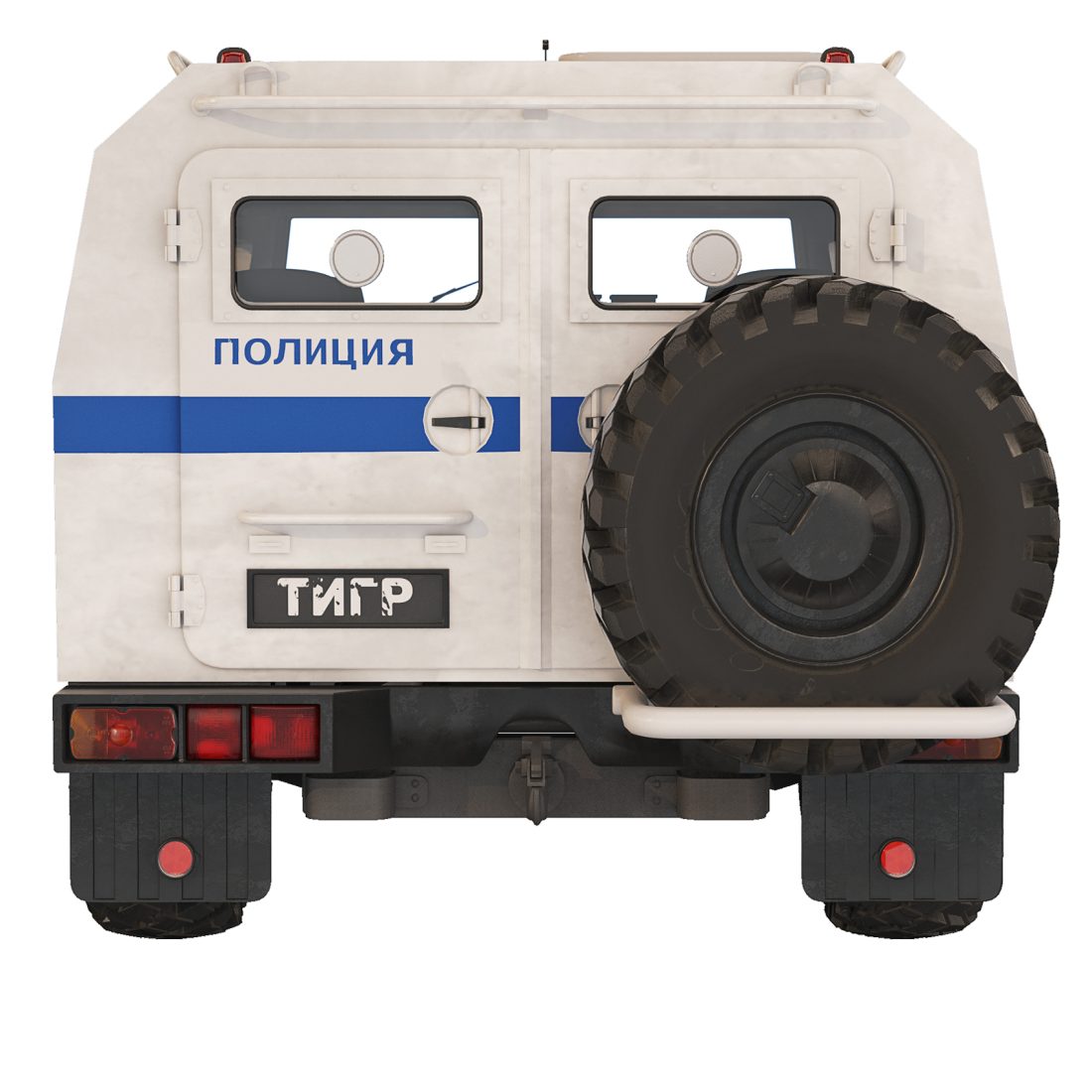 Gaz Tiger 233036 Police 2005 - 3D Model for VRay