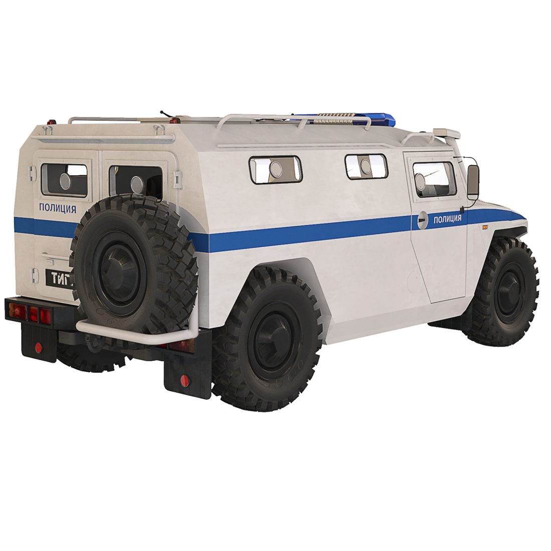 Gaz Tiger 233036 Police 2005 - 3D Model for VRay