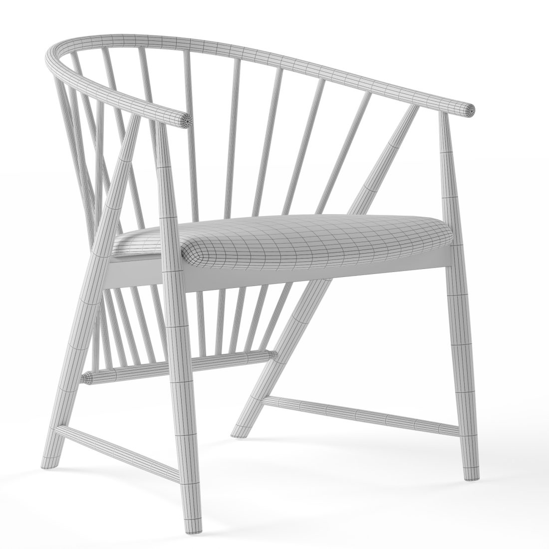 Gemla Chair - 3D Model for VRay
