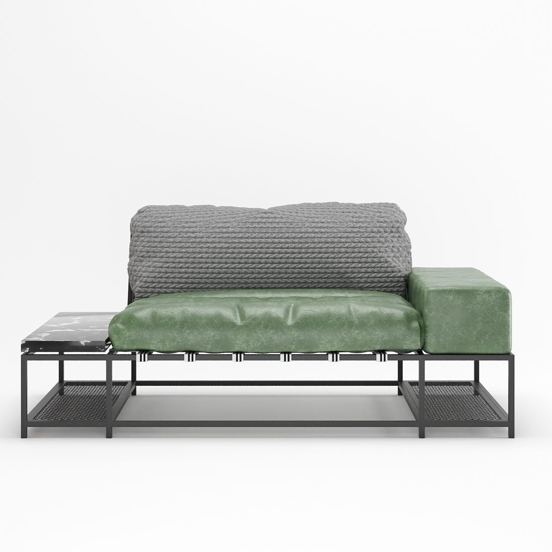Sofa Stripes - Prototypes - 3D Model for Corona