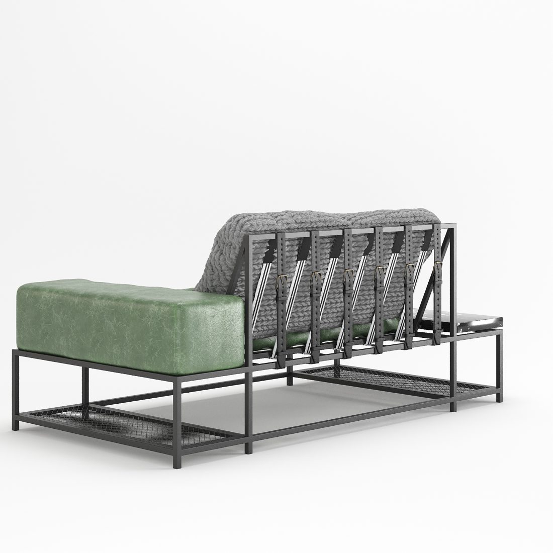 Sofa Stripes - Prototypes - 3D Model for Corona