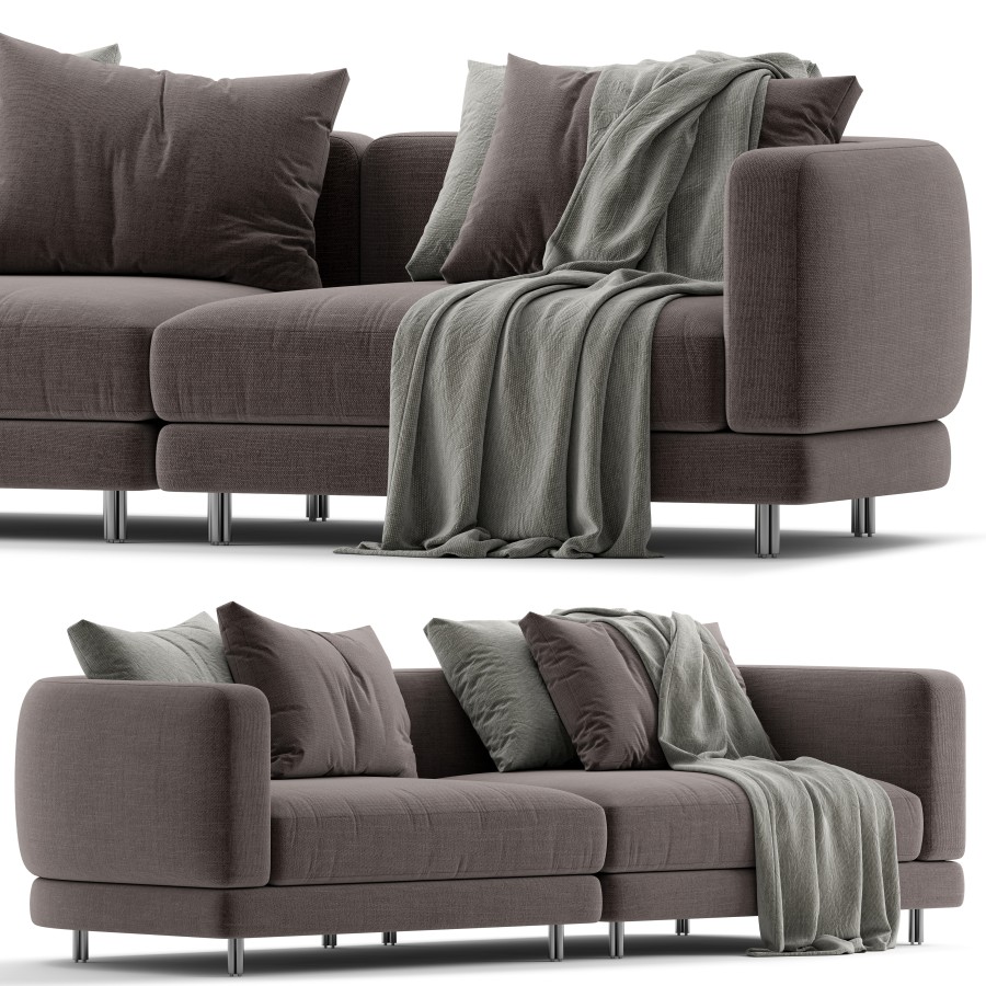 Plain Sofa 3D Model for VRay, Corona | CGMood