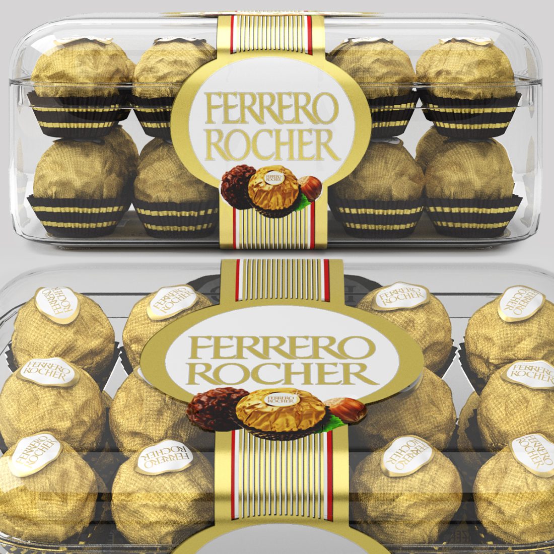 Chocolate Ferrero Rocher - 3D Model for VRay, Corona