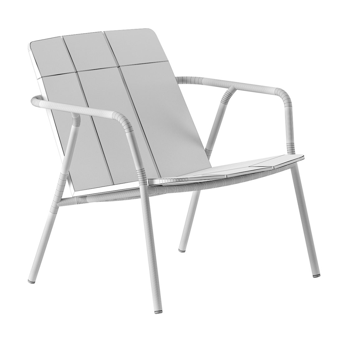 Offline Outdoor Lounge Chair By Blu Dot - 3D Model for Corona