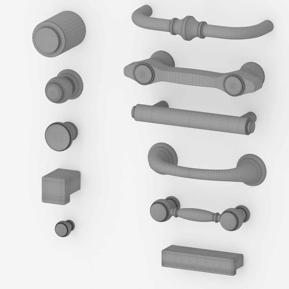 Moen Cabinet Knobs & Pulls 3D Model for VRay, Corona | CGMood