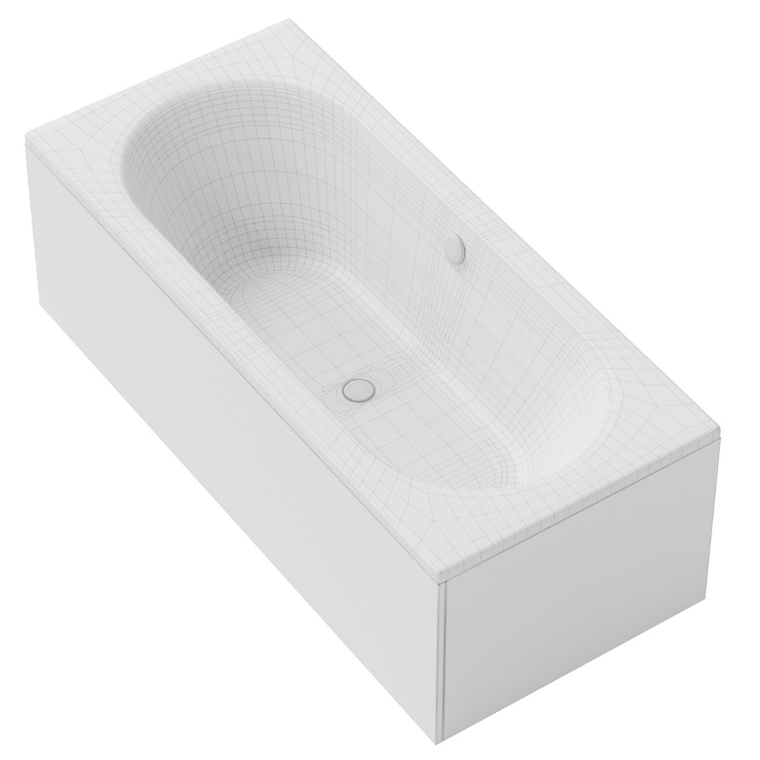 Bathtub Villeroy & Boch Loop & Friends Oval Duo 3D Model for VRay ...