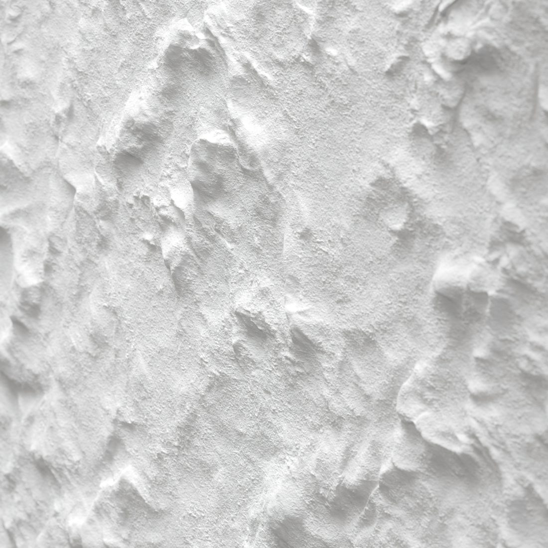 White Decorative Plaster - 3D Model for VRay, Corona