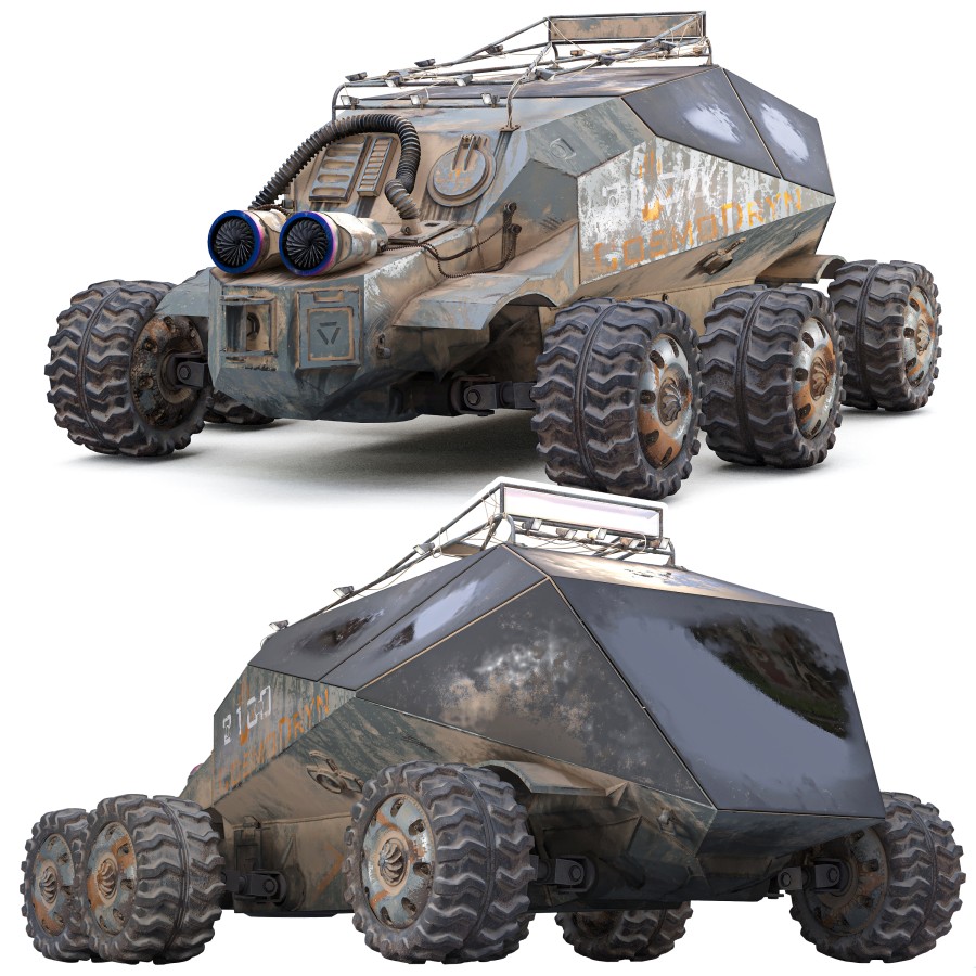 Space Rover - 3D Model for Corona