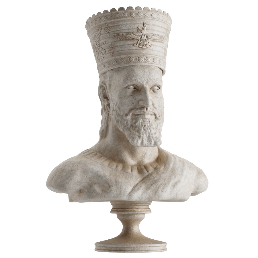 The Great Cyrus Sclupture (2 Pbr Material) - 3D Model for VRay, Corona