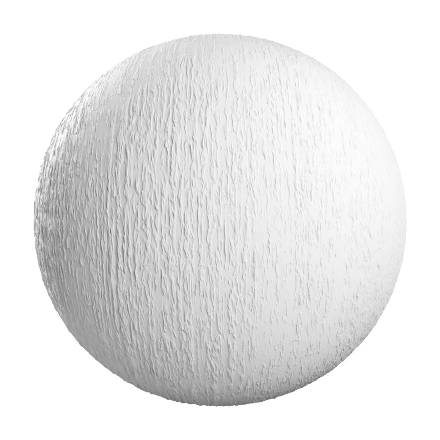 White Decorative Plaster - 3D Model for VRay, Corona