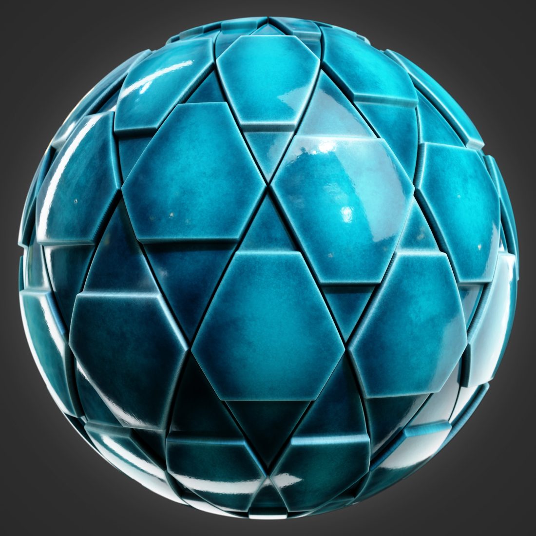 Tile 4k Materials A6 - 3 Materials - 3D Model for VRay, Corona