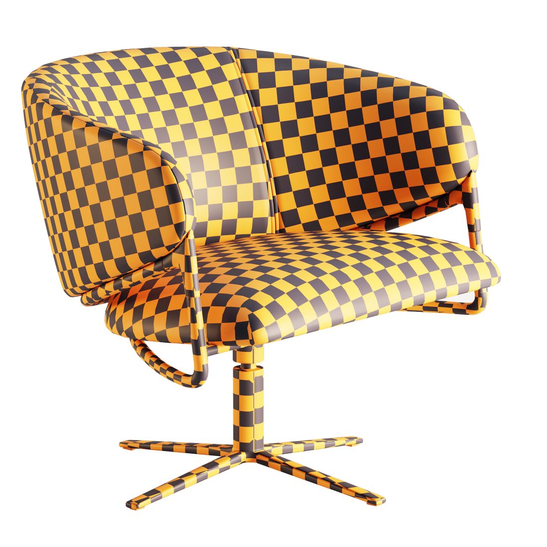 Hammer Swivel Easy Chair Hammer Collection - 3D Model for VRay, Corona